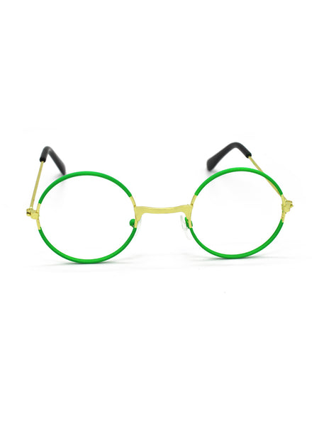 Kids Mirabel Green Round Frames – OEYES