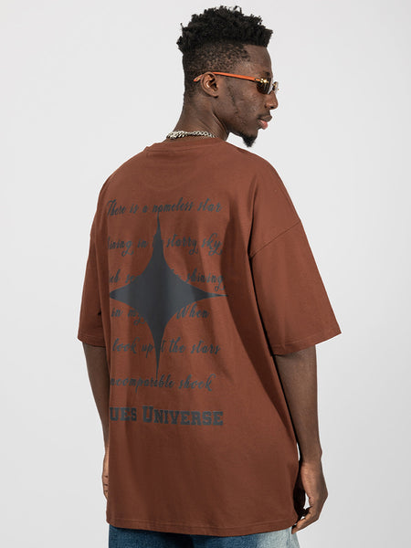 Men'S Chest Print Cotton Tees – OEYES
