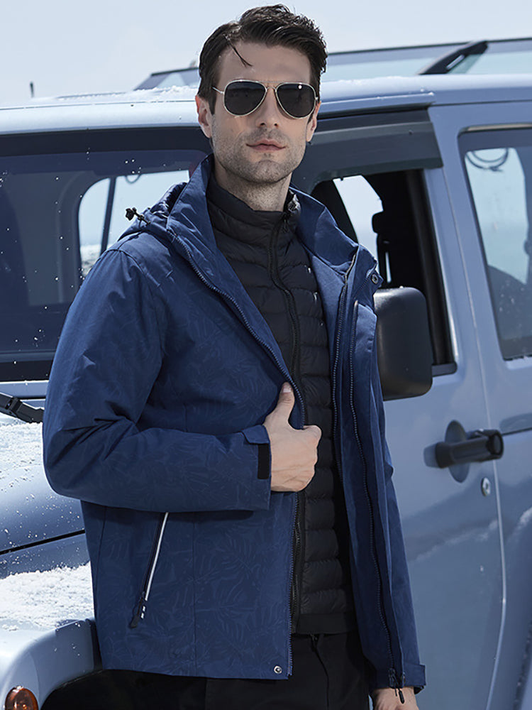 Outdoor Down Jacket 3 In 1 Removable Down Liner Warm Jacket – OEYES